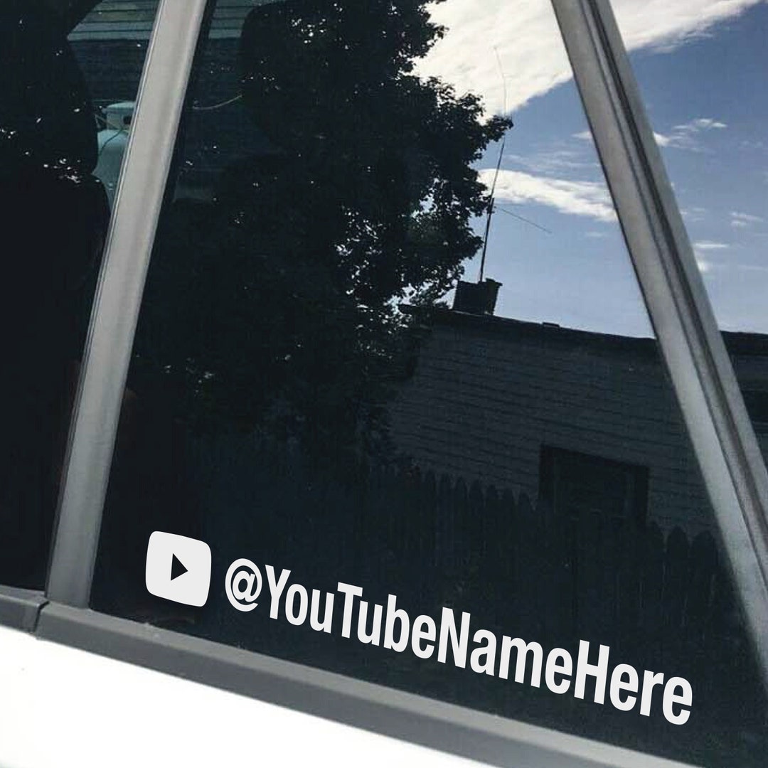 YOUTUBE SOCIAL_MEDIA TAGS - Car Window Bumper Vinyl Decal Sticker. - Etsy