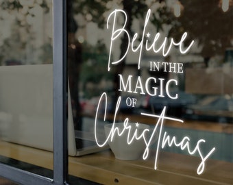 MERRY CHRISTMAS BAUBLE Festive Quote Decorative Wall Window Display ...