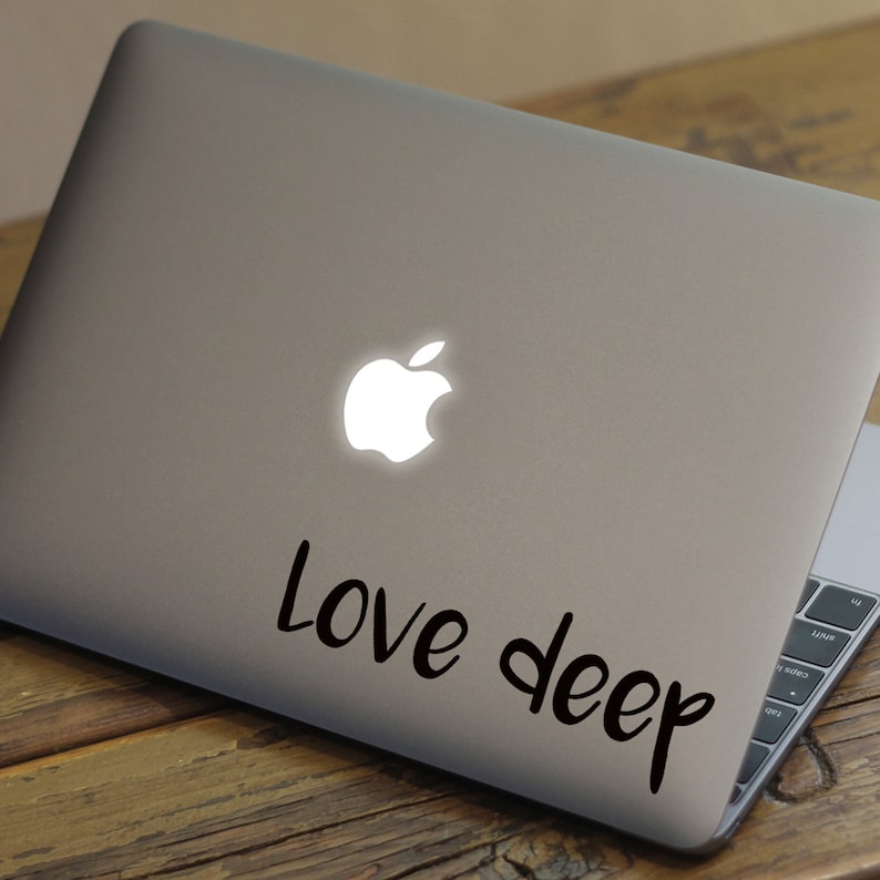 LOVE DEEP QUOTE Apple Macbook Decal Sticker Fits 11 | Etsy