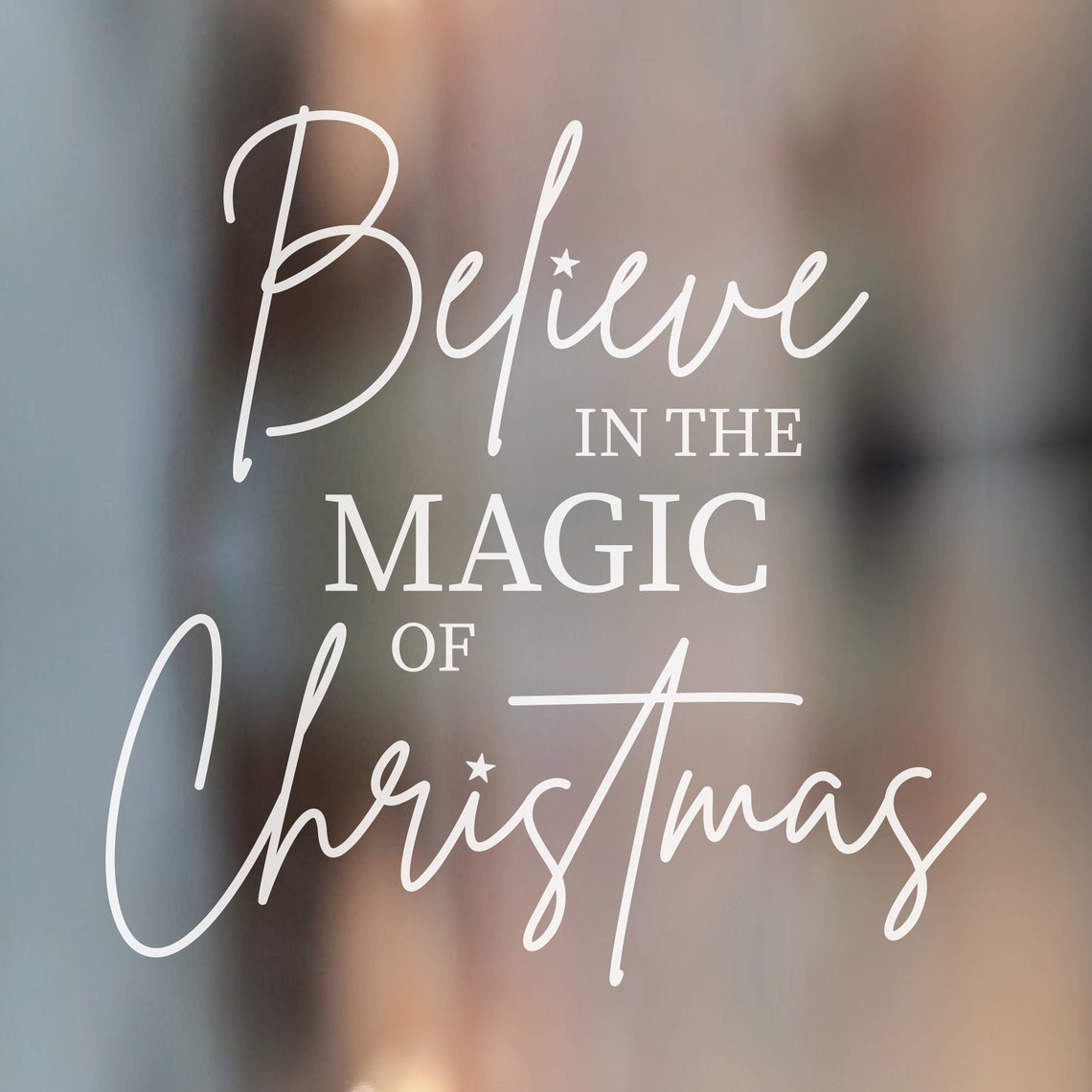 BELIEVE in the MAGIC of CHRISTMAS Festive Quote Wall Window - Etsy UK