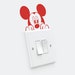 MOUSE Light Switch | Removable Vinyl Bedroom Kids Wall Decal Sticker ...