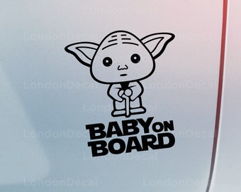 BABY ON BOARD Car Window Bumper Vinyl Decal Sticker. Baby | Etsy UK