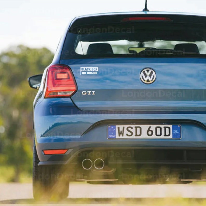 BLACK BOX on BOARD Car Window Bumper Vinyl Decal Sticker. - Etsy UK