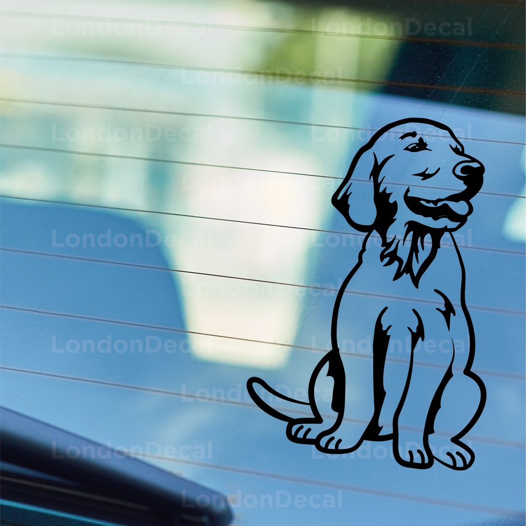 Labrador Dog Decal | Car Window Bumper | Vinyl Decal Sticker | 24 ...