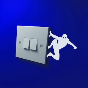 SPIDER MAN LIGHT Switch Removable Vinyl Wall Decal Stickers Home Decor ...