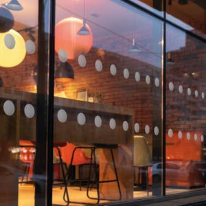 DDA Compliant Glass Manifestation Decals | Glass Safety Window Stickers ...