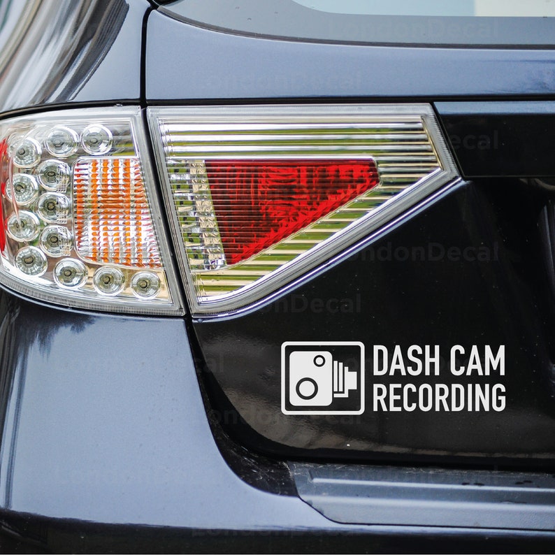 DASH CAM RECORDING Car Window Bumper Vinyl Decal Sticker - Etsy