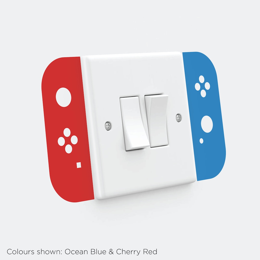GAMING LIGHT SWITCH | Controller Design | Kids Bedroom Vinyl Wall Decal Sticker - Etsy