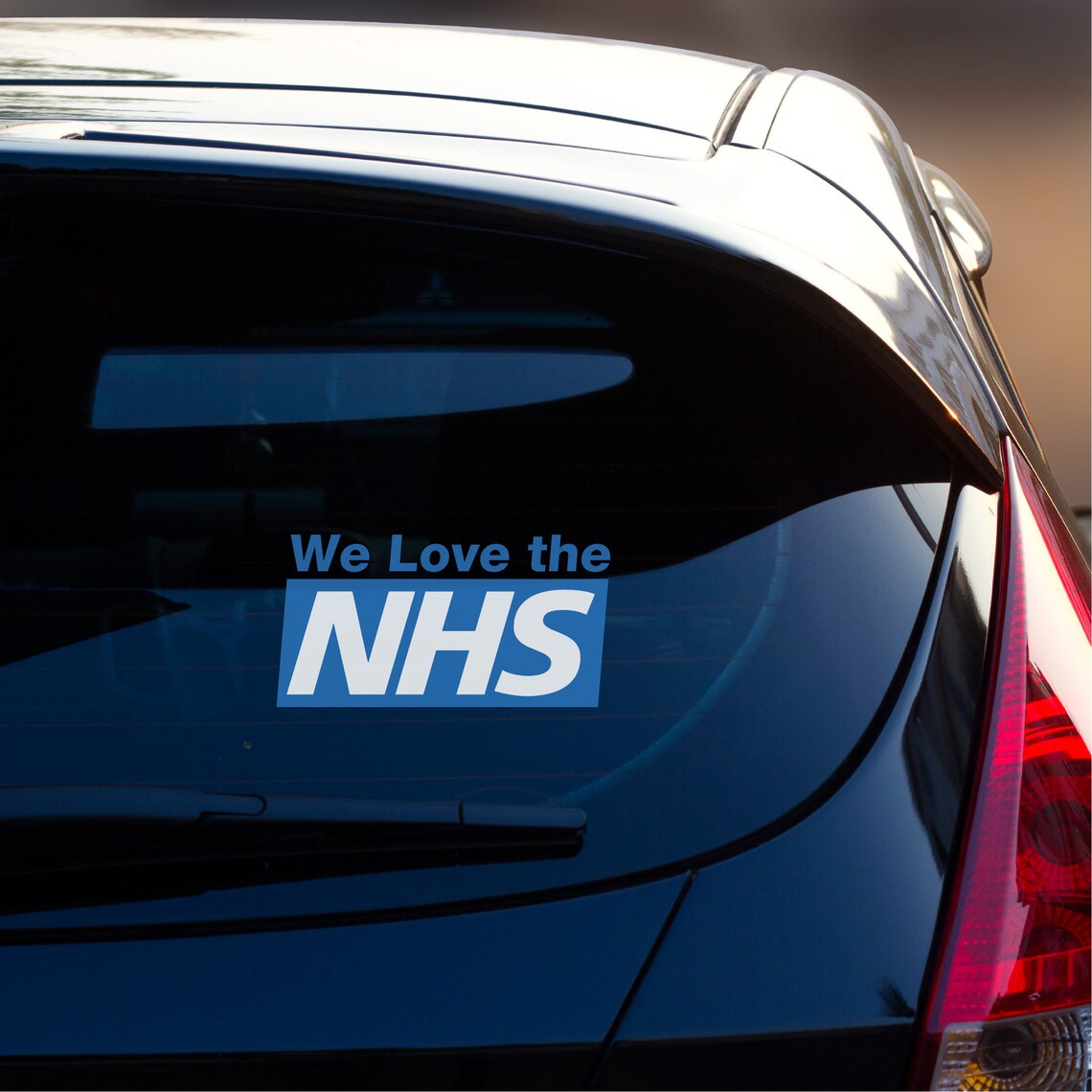 WE LOVE the NHS - Car, Van, Bumper, Window Vinyl Decal Sticker ...