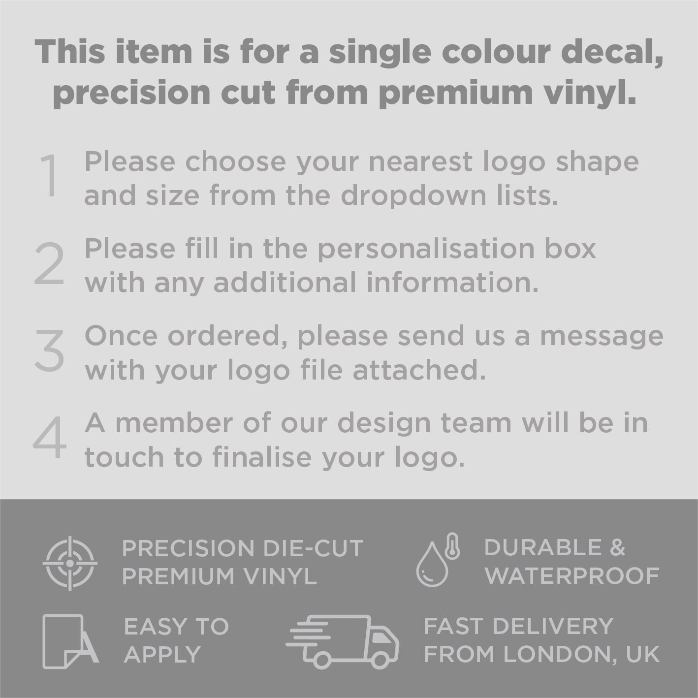 CUSTOM BUSINESS LOGO Decal Sticker Personalised Vinyl Logo - Etsy UK