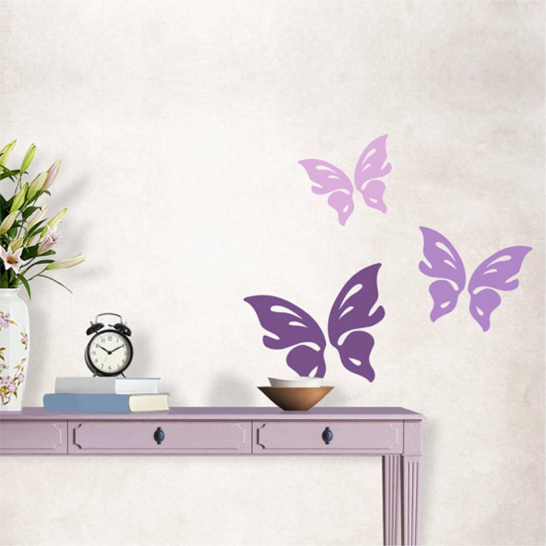 BUTTERFLY Removable Vinyl Wall Decal Stickers Home Decor Art - Etsy
