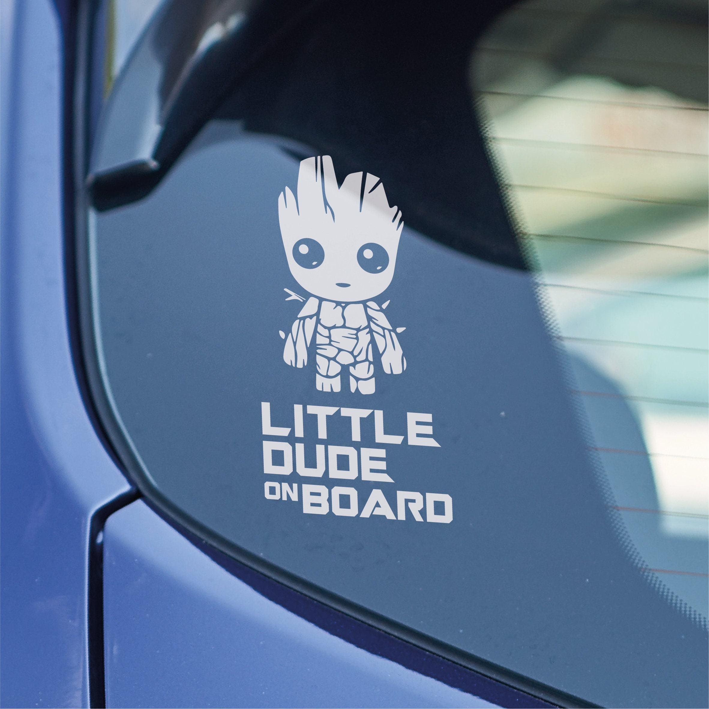 Groot Vinyl Decal Baby Groot Peeking Car Decal