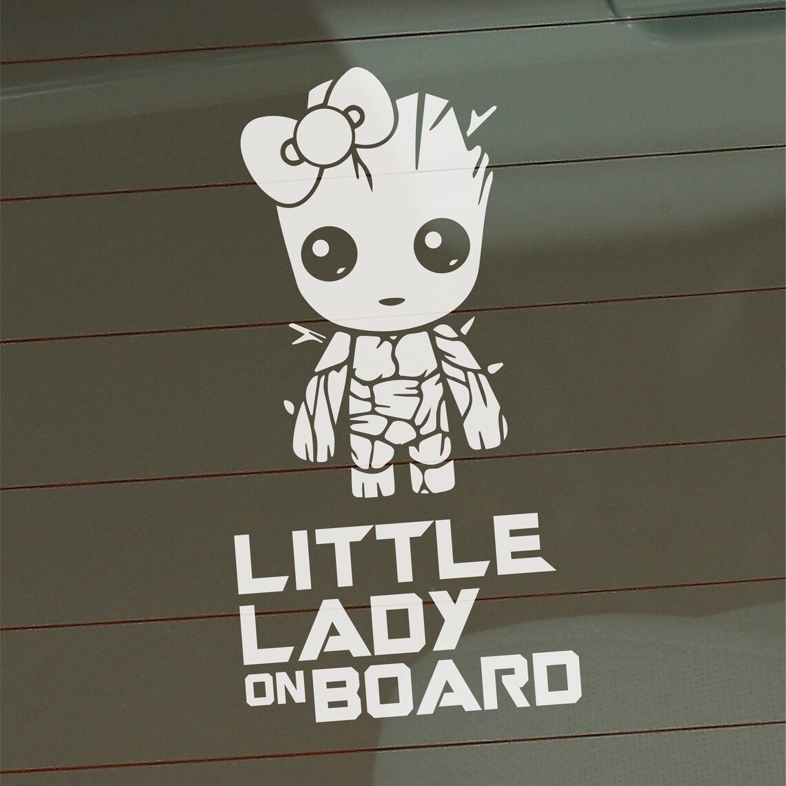 LITTLE LADY ON_BOARD | Car Window Bumper Vinyl Decal Sticker | Baby ...