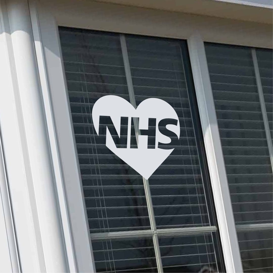 NHS HEART - Car, Van, Bumper, Window, House Vinyl Decal Sticker ...