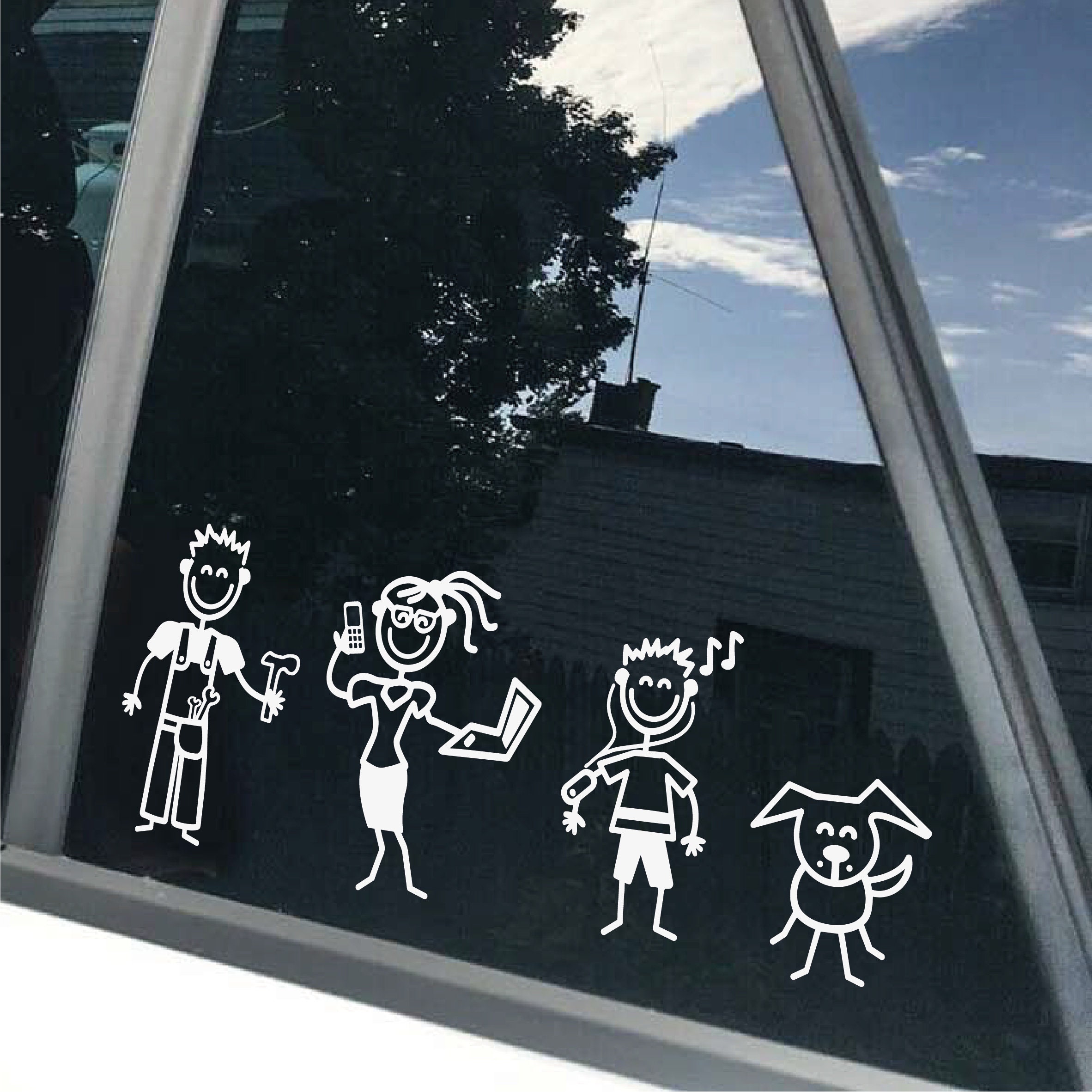 MY CAR STICK_FAMILY Car Window Bumper Vinyl Decal Sticker | Etsy UK