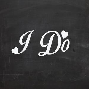 I DO | Bridal Wedding Shoe | Removable Vinyl Wedding Decals Stickers ...