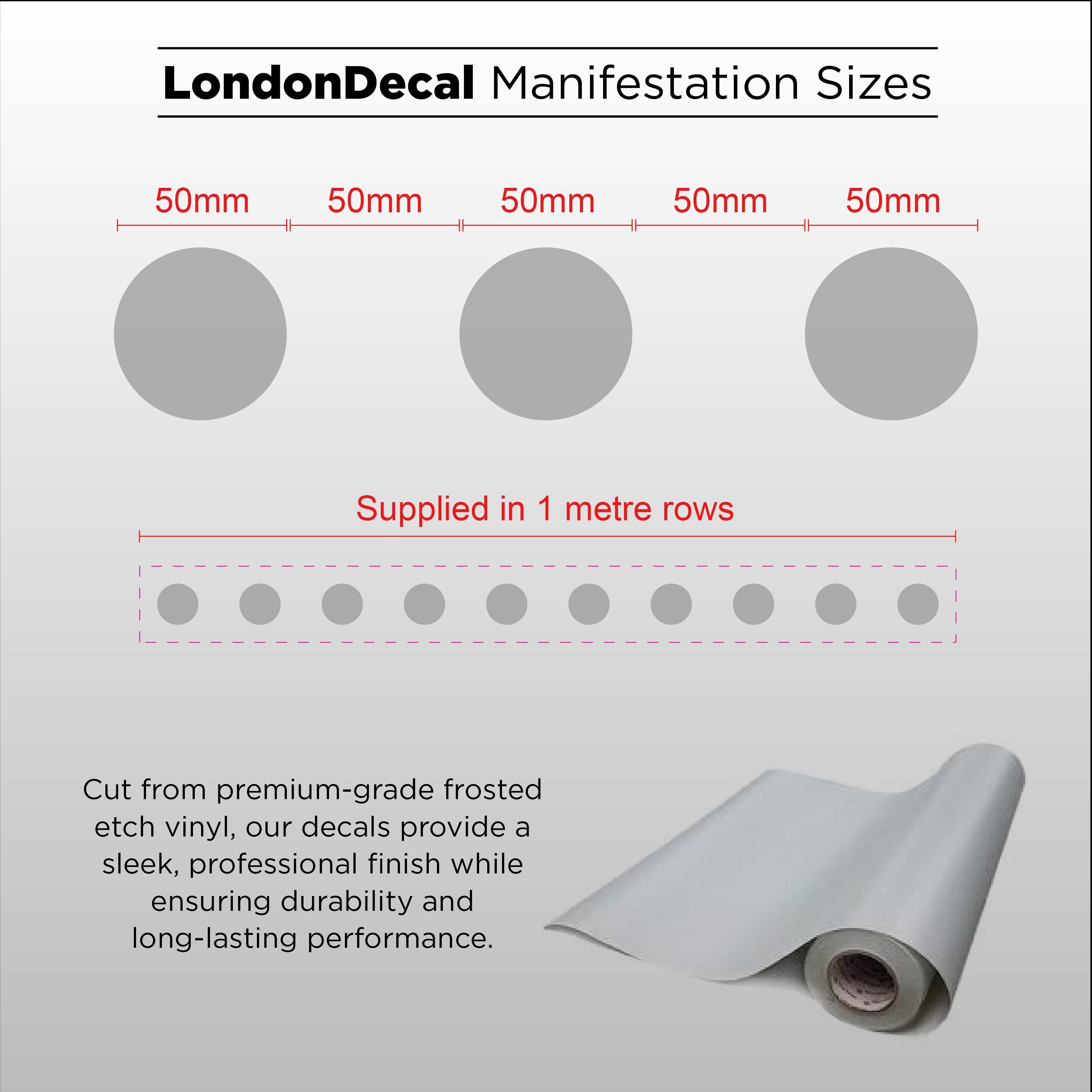 DDA Compliant Glass Manifestation Decals | Glass Safety Window Stickers ...
