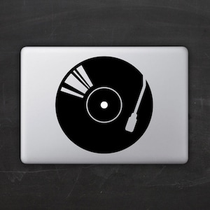 DJ DECKS / RECORD Vinyl MacBook Decal Sticker Fits All MacBook - Etsy