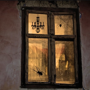 SPOOKY CROWS | Halloween Decoration | Front Door, Window or Wall Vinyl ...