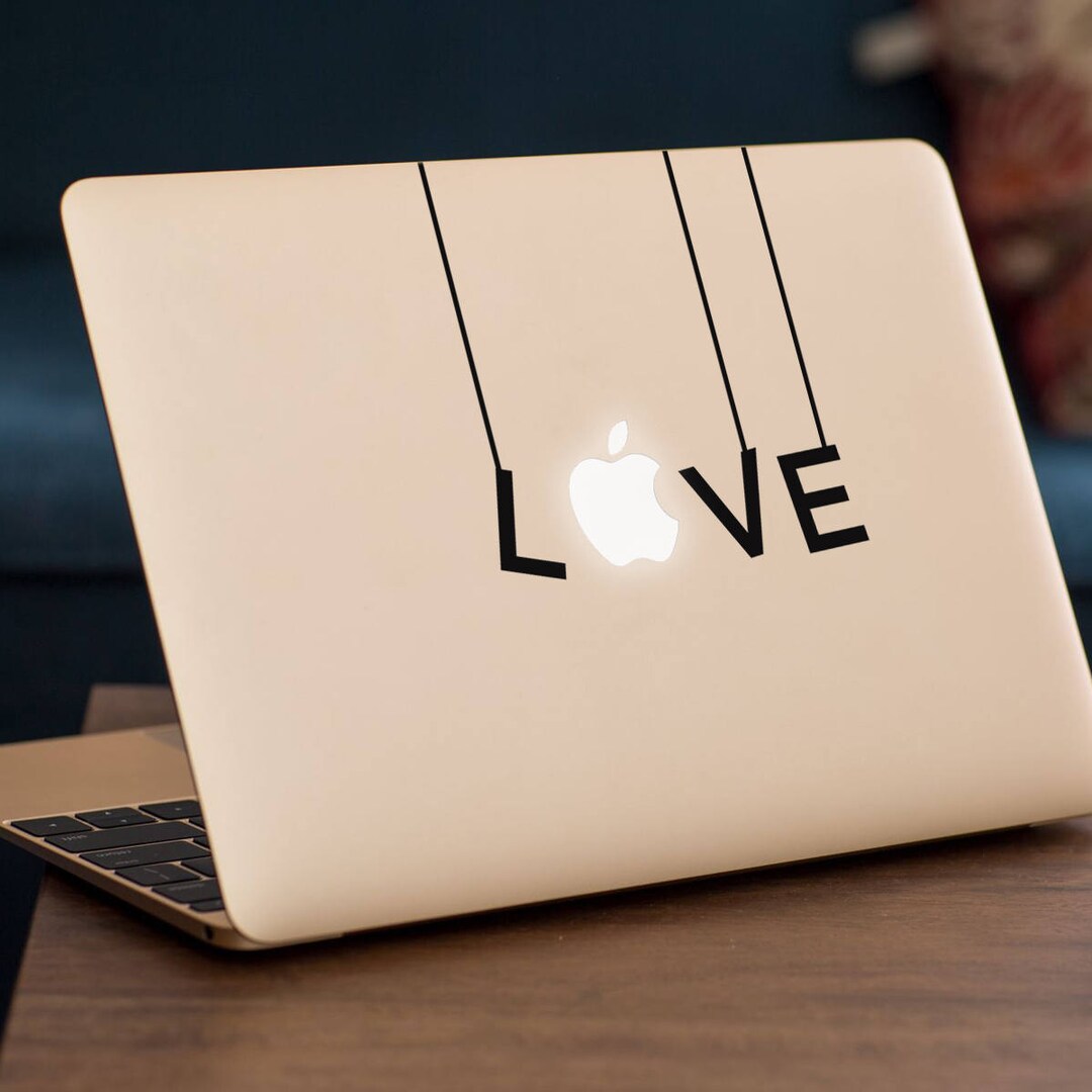 LOVE MacBook Decal Sticker Fits All MacBook Models - Etsy