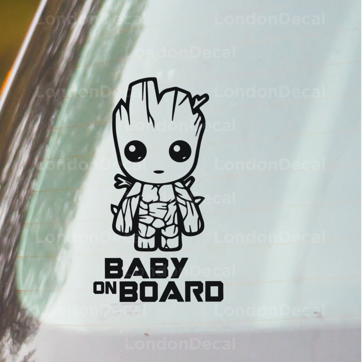 BABY ON BOARD Car Window Bumper Vinyl Decal Sticker. Baby - Etsy