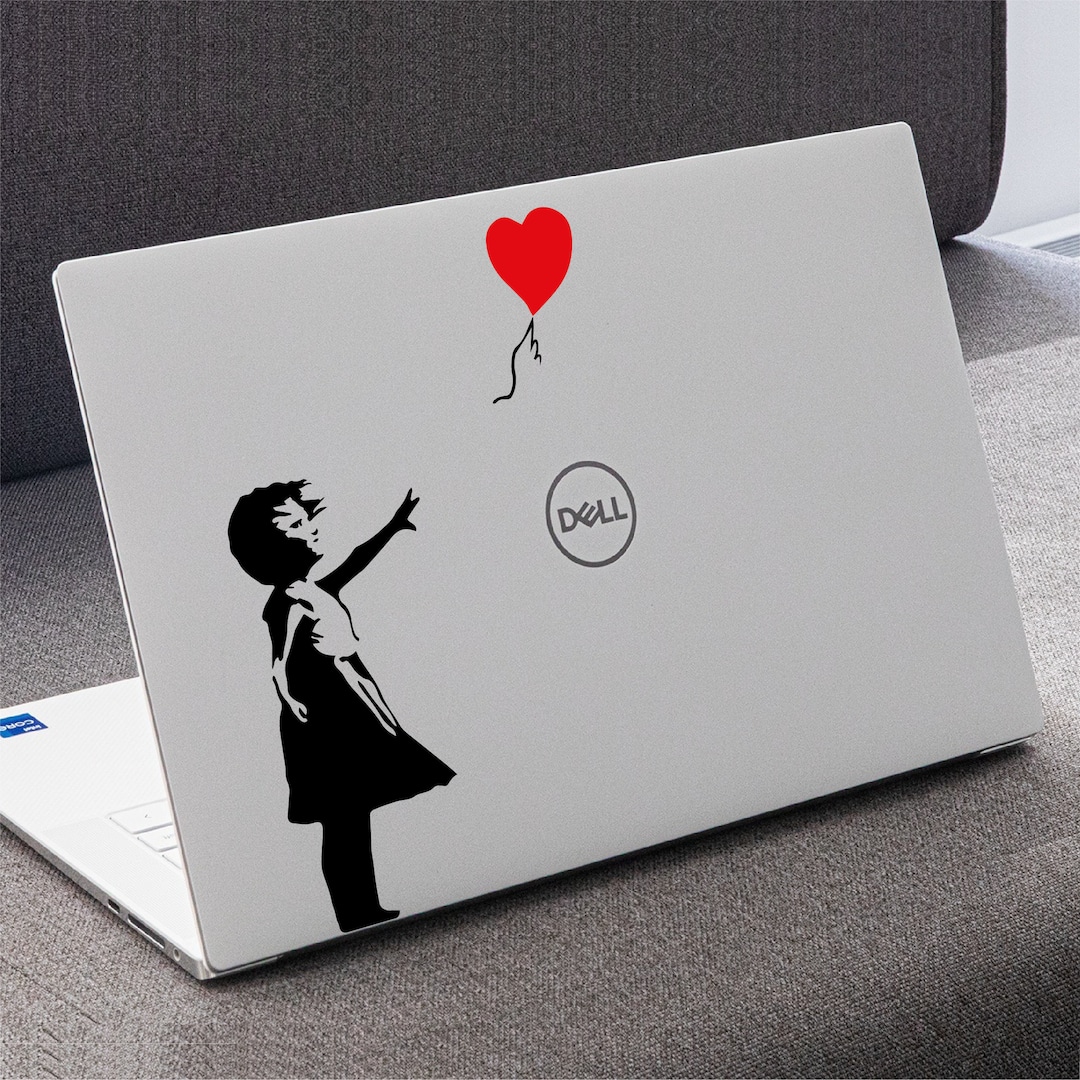 BANKSY Balloon Girl - Laptop Decal Sticker Fits All HP, Dell, Acer ...