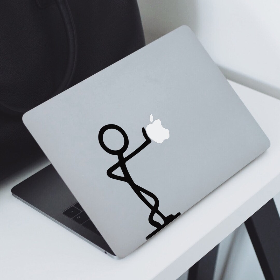STICKMAN RESTING - MacBook Decal Sticker Fits All MacBook Models - Etsy