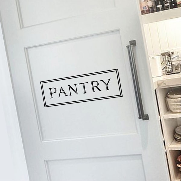 Pantry Decal for Glass Door - Etsy