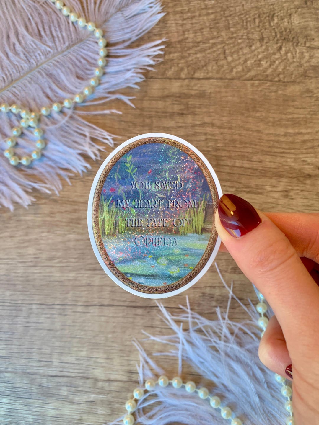 Ophelia Painting Watercolor Sticker - Etsy