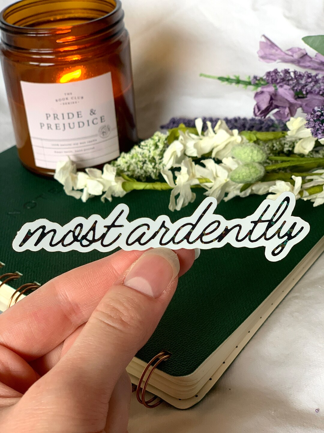 Pride and Prejudice Most Ardently Quote Darcy and Elizabeth Sticker - Etsy