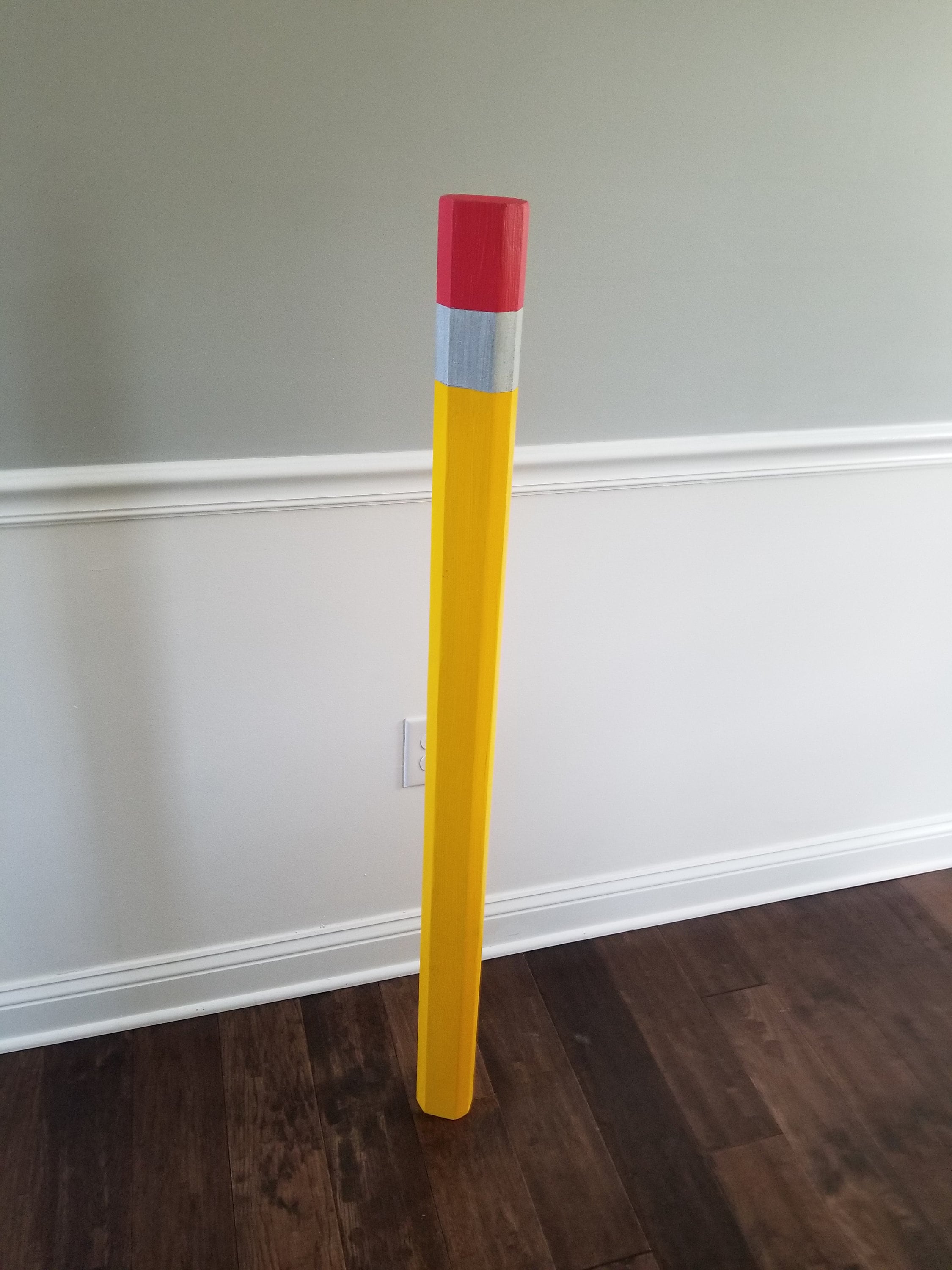 4 Foot Whole Handcrafted Giant Pencil, Wall Art, Teacher, Classroom Art ...
