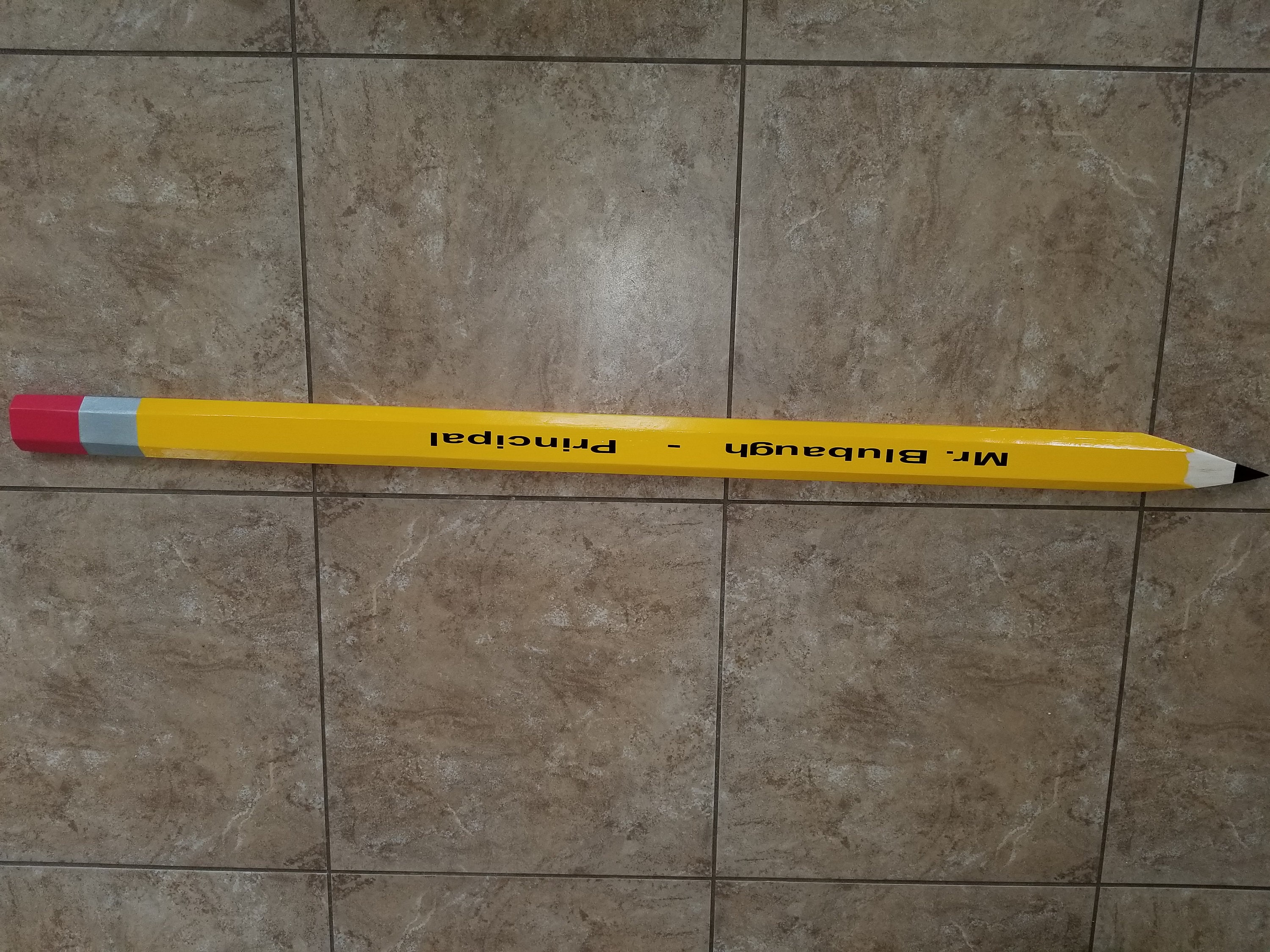 5 Foot Handcrafted Giant Pencil, Wall Art, Teacher, Classroom Art ...