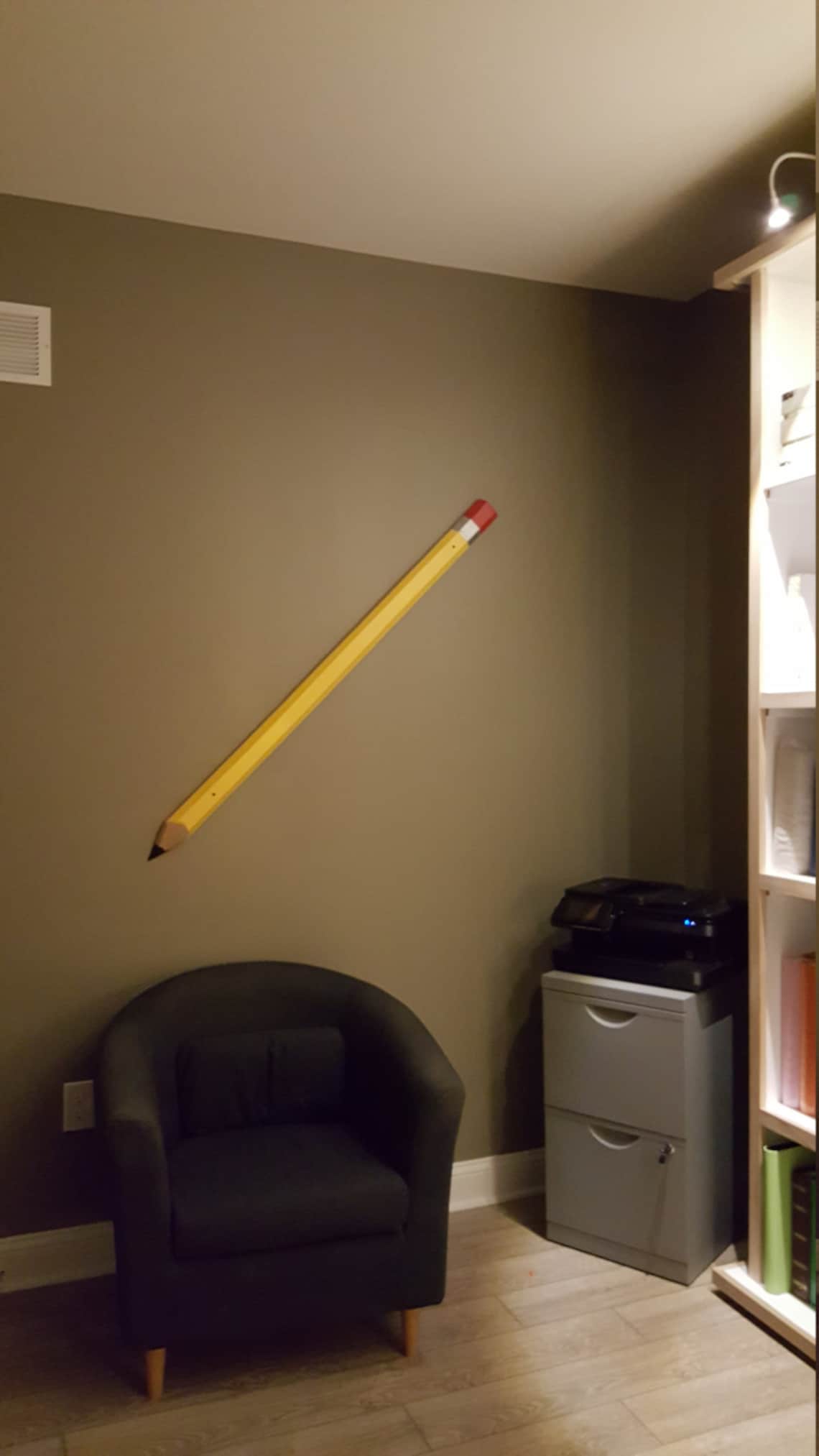 5 Foot Handcrafted Giant Pencil, Wall Art, Teacher, Classroom Art ...