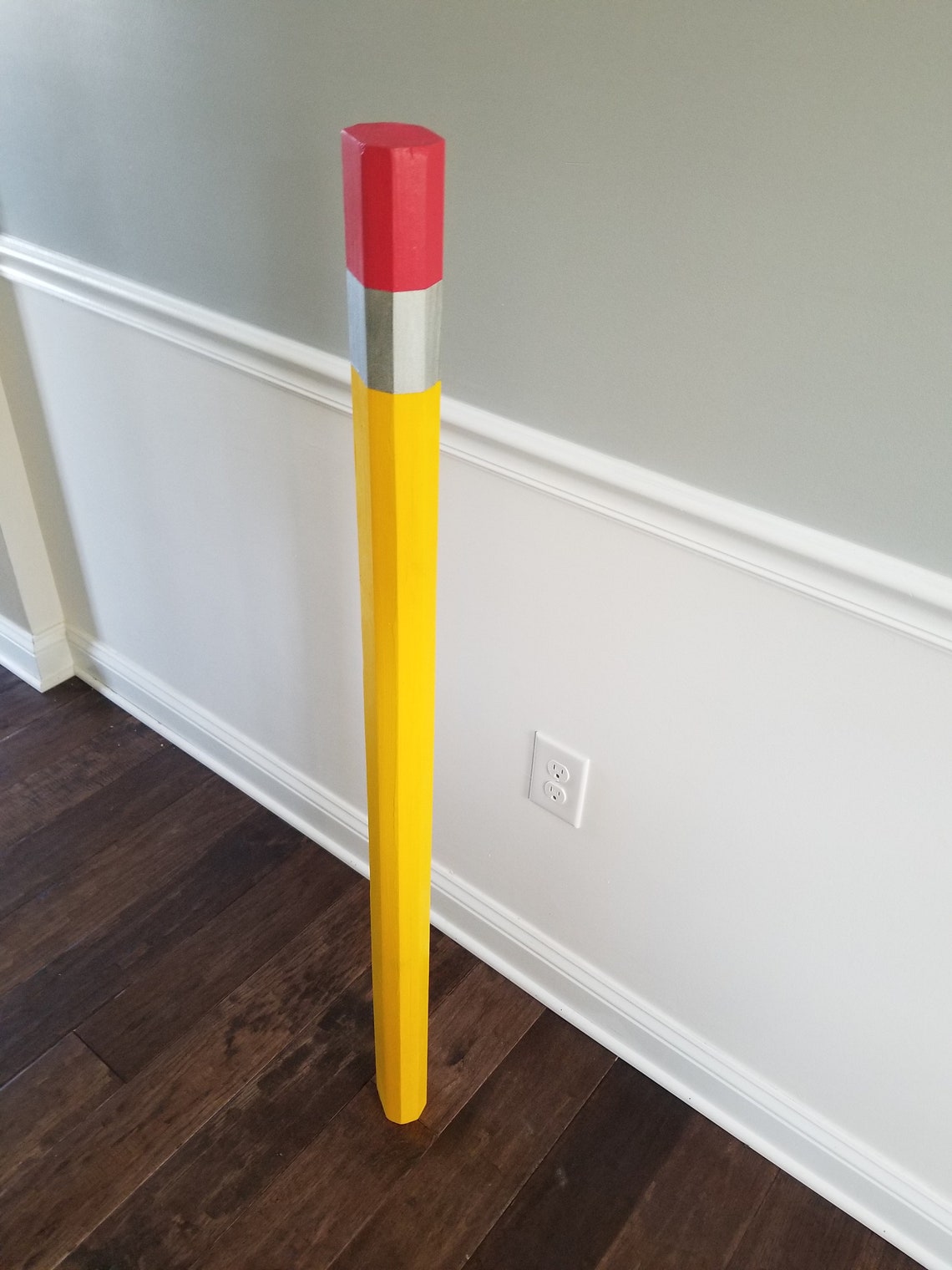 4 Foot Whole Handcrafted Giant Pencil, Wall Art, Teacher, Classroom Art ...