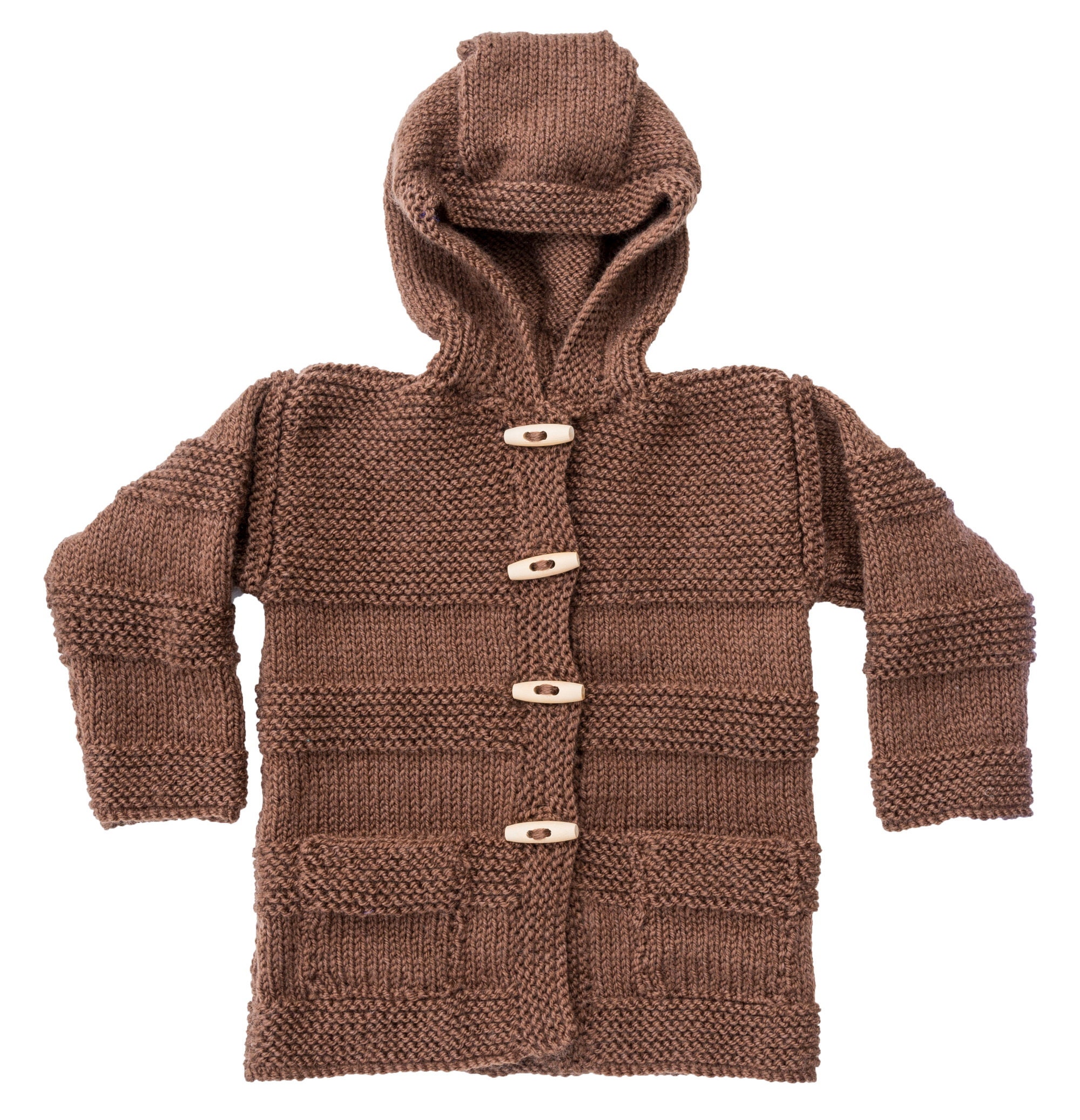Baby and Toddler's Cute Duffle Coats and Teddy Bear Toy Knitting ...