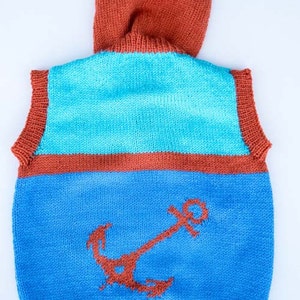 RNLI Lifeboat and Anchor Motifs - Child's Hooded Sweater Knitting ...