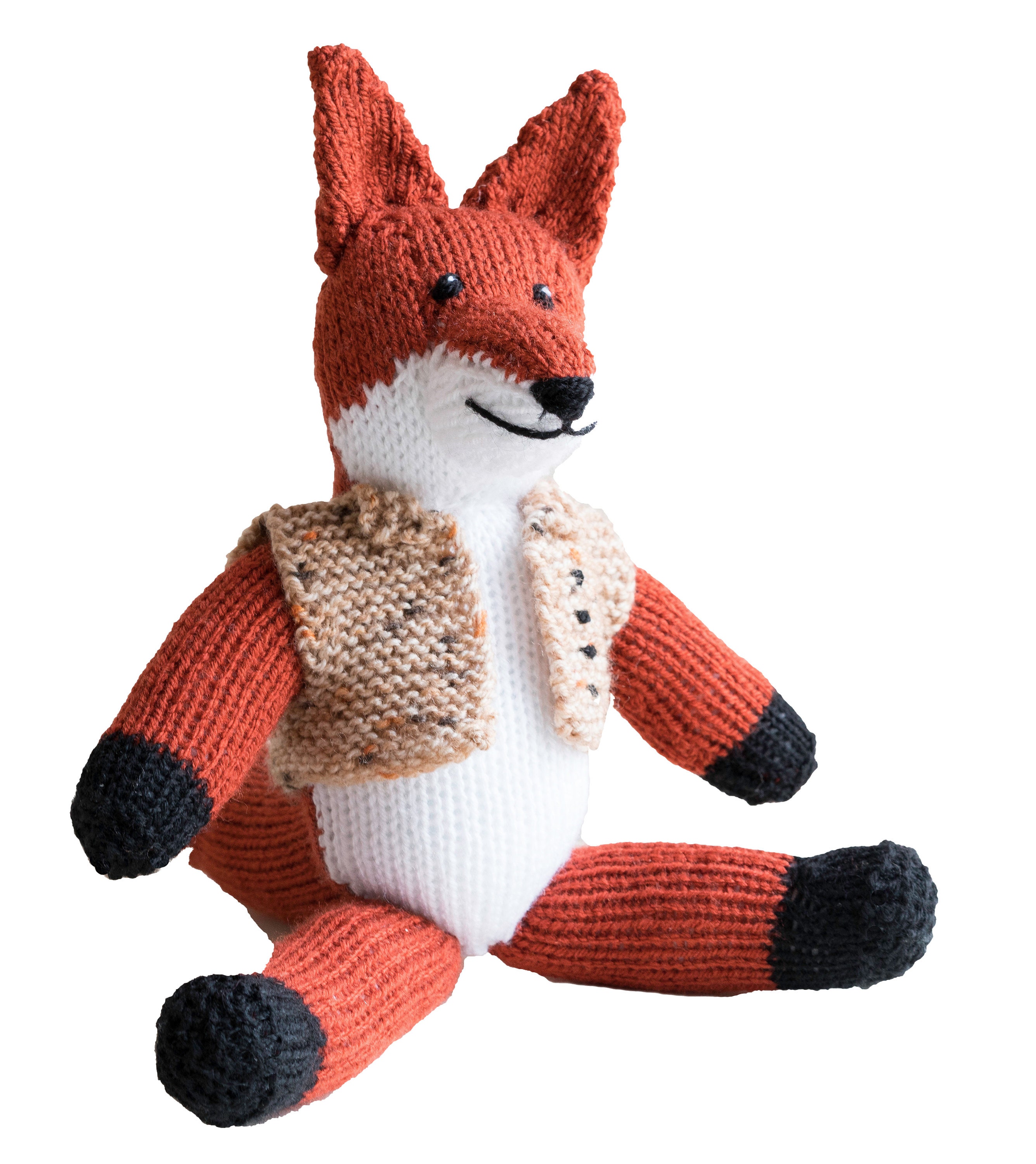 Fox Head Sweater Knitting Pattern for a Child - 20 to 26 Inch Chest ...