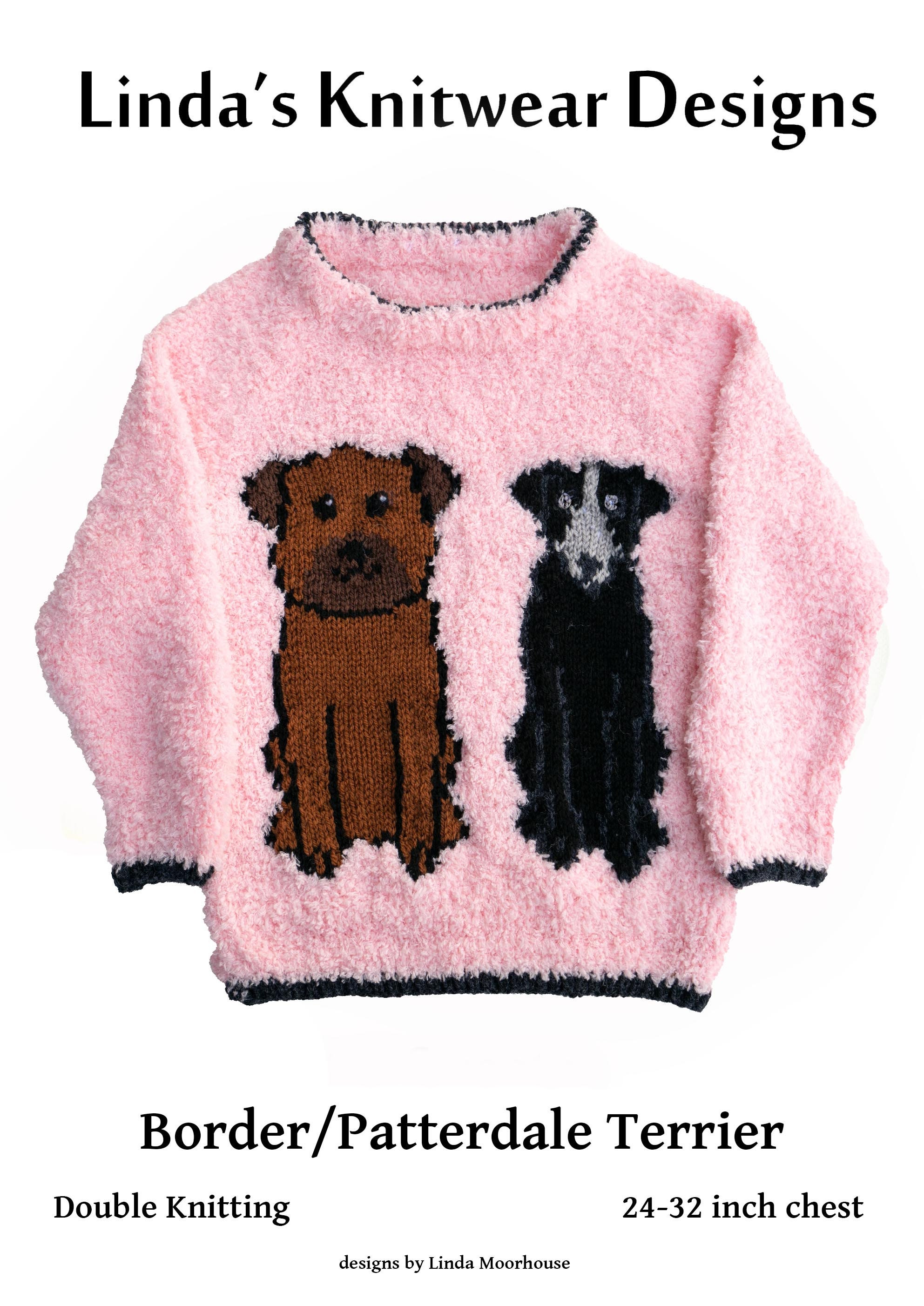 Border / Patterdale Terrier Child's Sweater Knitting Pattern PDF ...