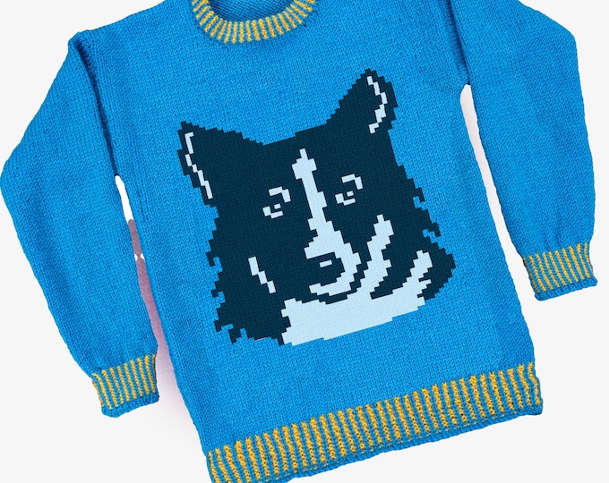 Border Collie Knitting Pattern Book From Bernat Family Sizing - Etsy UK