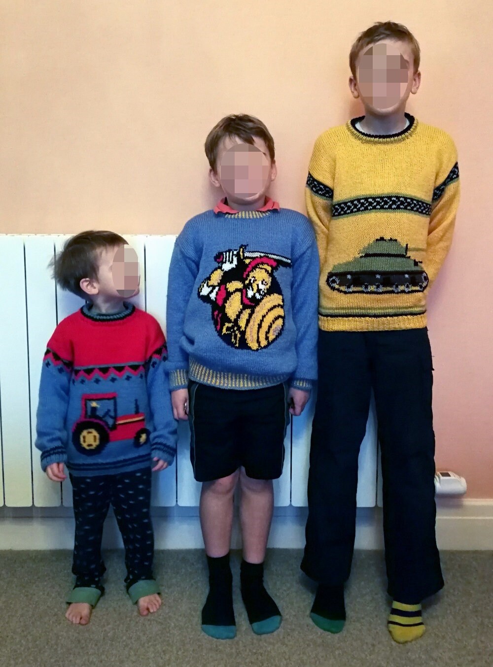 Army Tank Motif Child's Sweater With Fair-isle Trim - English PDF ...