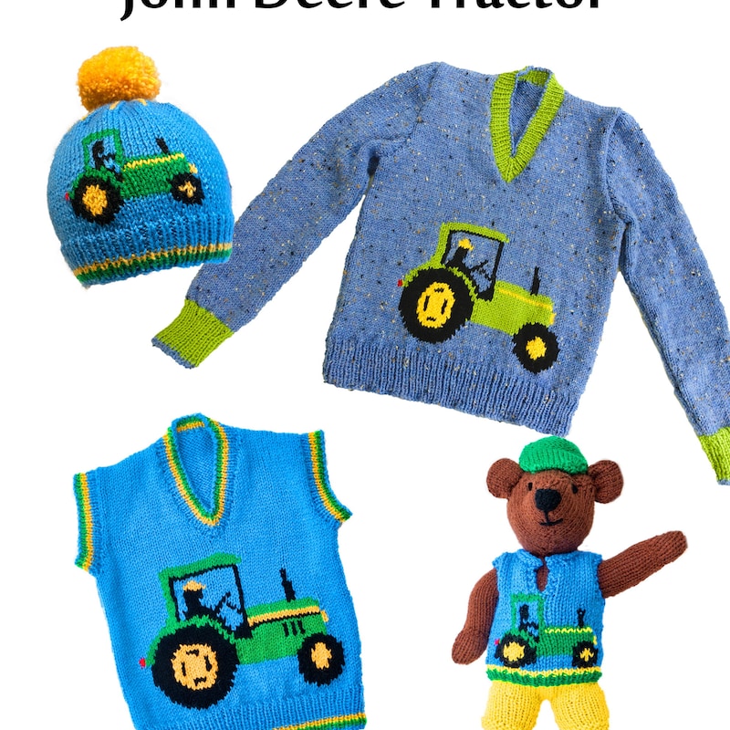 Tractor Knitting Pattern - Etsy UK