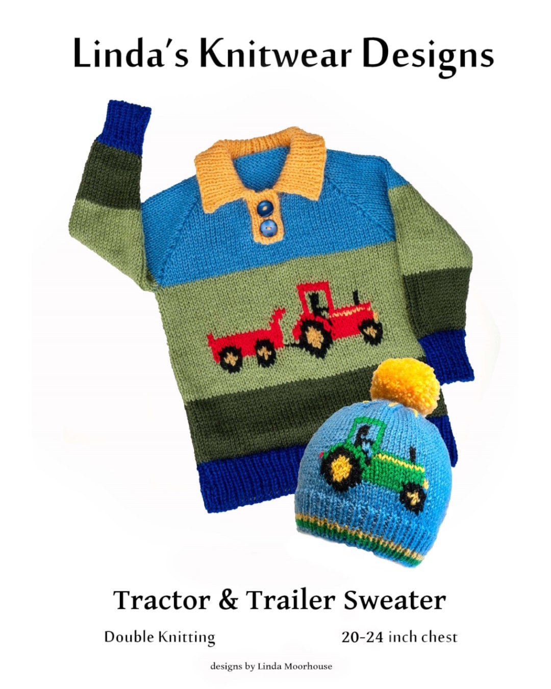 Tractor & Trailer Sweater Knitting Pattern - English PDF Download ...