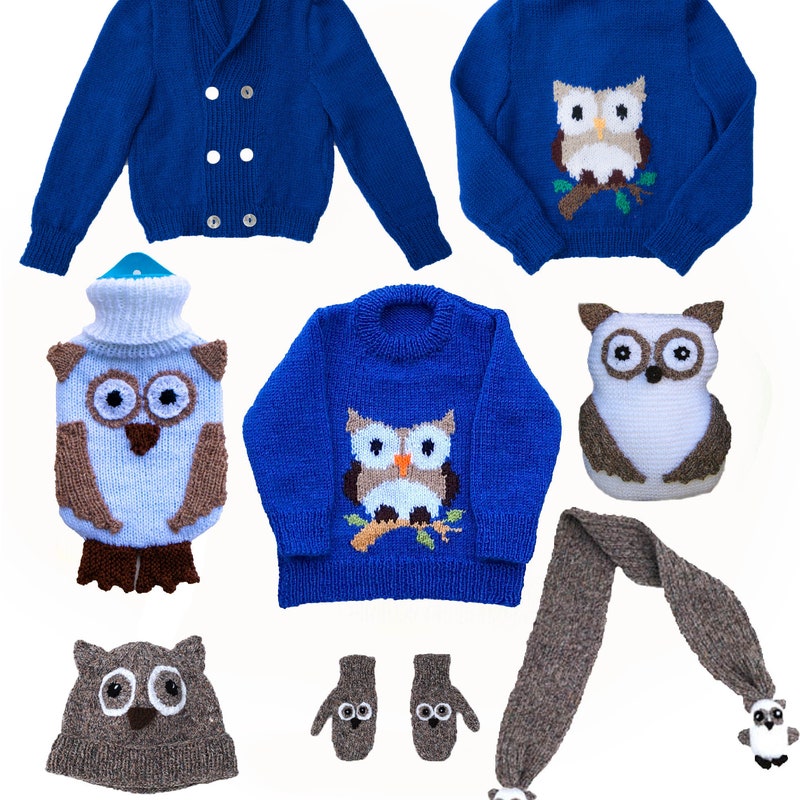 Owl Sweater Pattern - Etsy