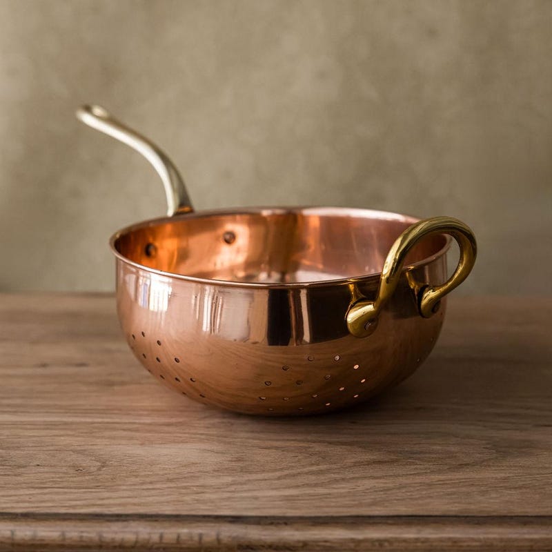 Copper Colander - Etsy