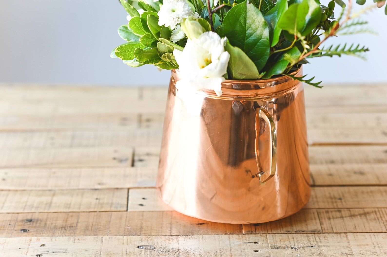 Copper Planter Flower Vase Copper Vase Centerpiece - Etsy