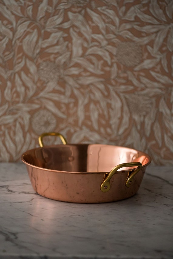Copper Pan Fait Tout Pan Copper Jam Pot Fry Pan Copper Saute Pan Copper Pot Copper Cookware Copper Kitchenware Etsy