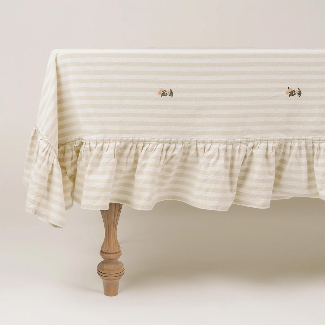 Frances Ruffled Tablecloth - Etsy