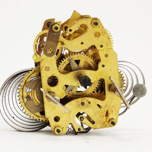 Brass Mechanism Clock Parts Gears Brass Clock Balance Alarm Clock ...
