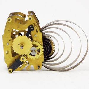 Mechanism Gears Brass Steampunk Clock Parts Movement Clock Springs ...