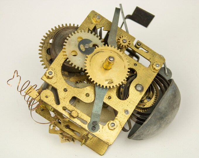 Alarm Clock Steampunk Parts Mechanism Clock Parts Brass Clock Repair ...
